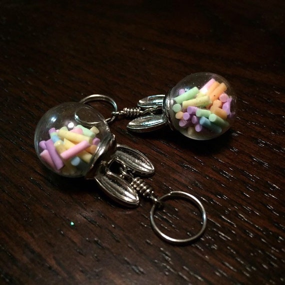 Crochet Individual Sprinkle Filled Bunny Ears Globe Stitch Marker for ...