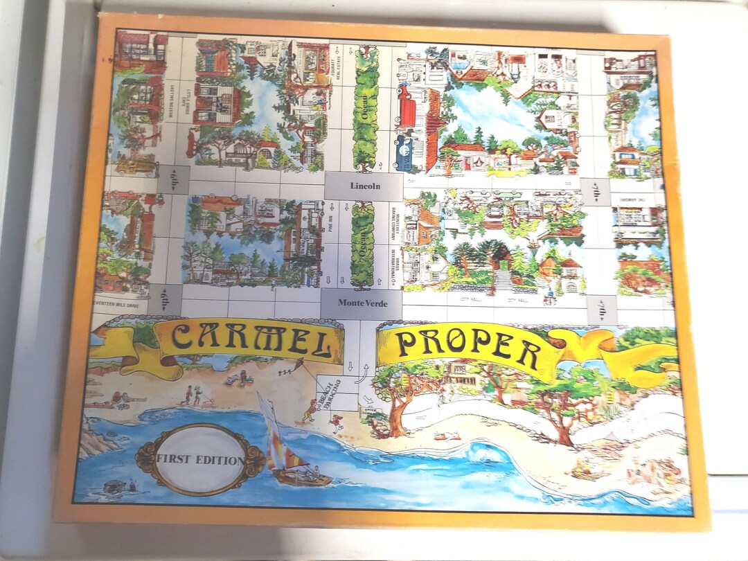 Vintage Carmel Proper Board Game. "all the Charm of the Village of ...