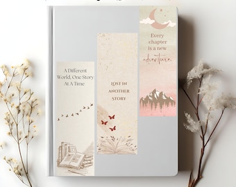 Printable Bookmark Set | Artistic, Colorful, & Unique Designs | Instant ...