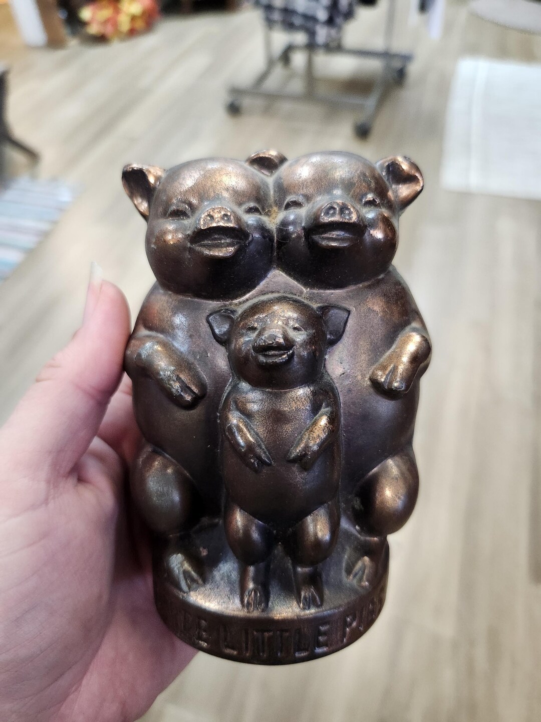 Made in USA Brass 3 Little Pigs Piggy/coin Bank - Etsy