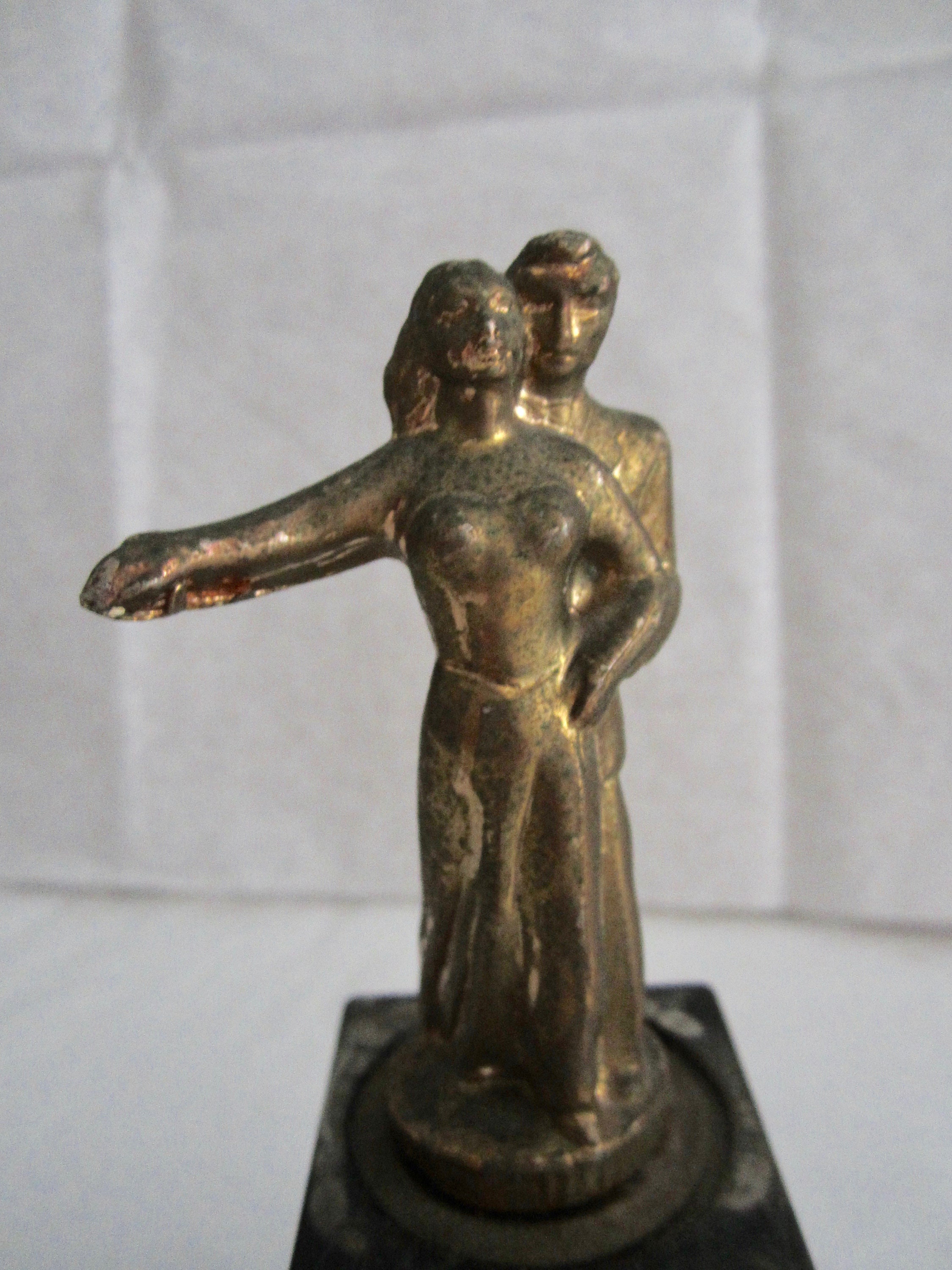 Dance Trophy Brass Dancing Couple Sculpture Dancing Figurine Statue ...