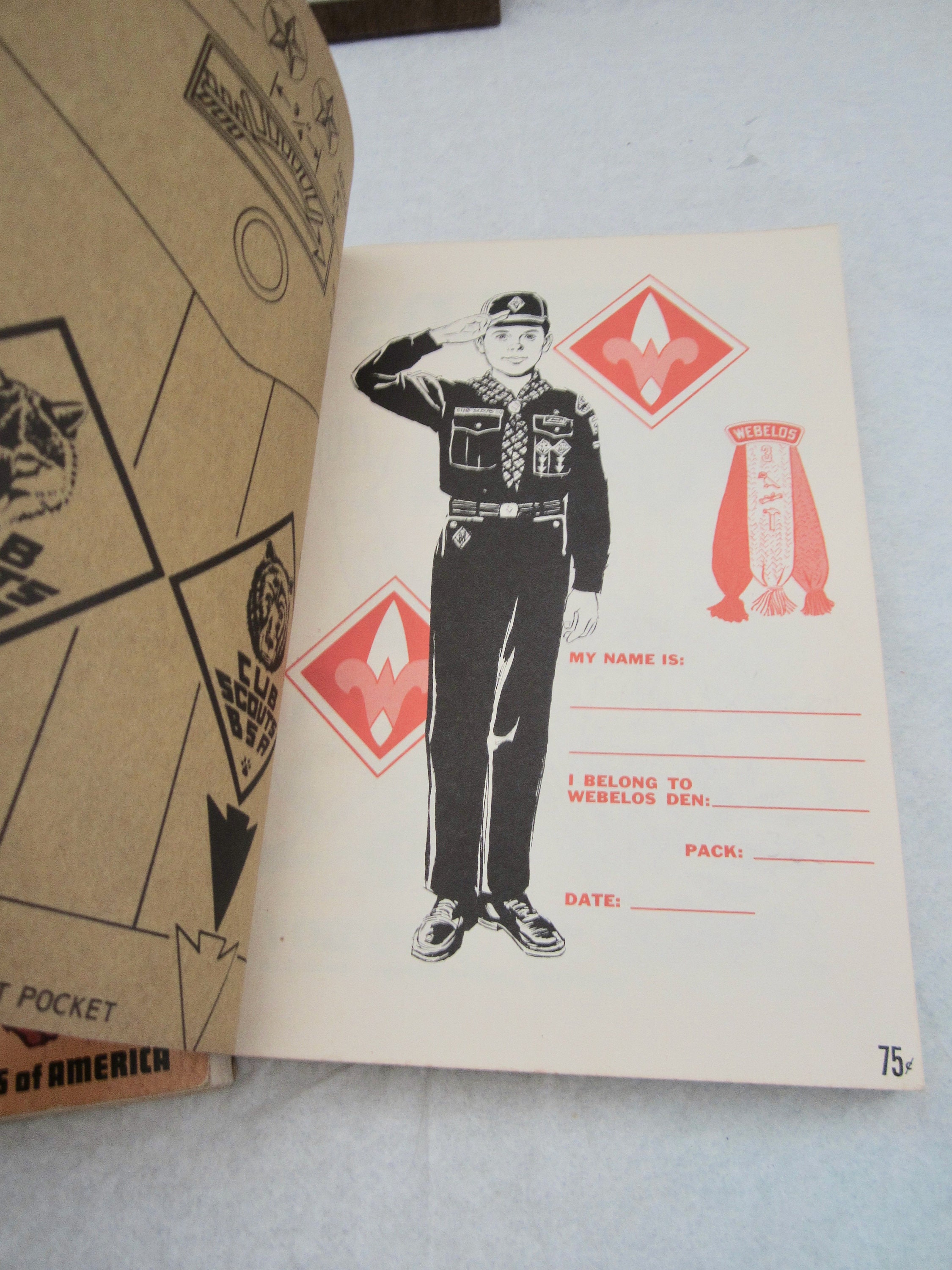 Vintage Boy Scouts Book 'WEBELOS' Scout Book 1970 Scouts of America ...