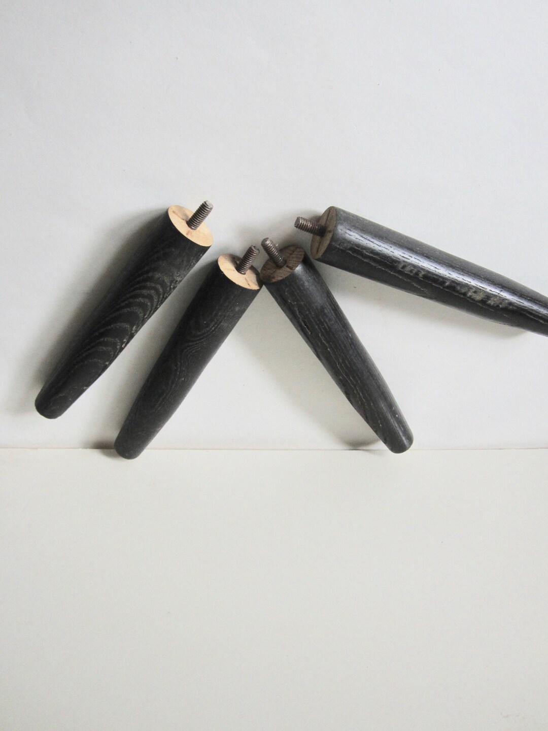 Vintage Tapered Wooden Legs 4 Furniture Pin Legs Footrest Bench Legs ...