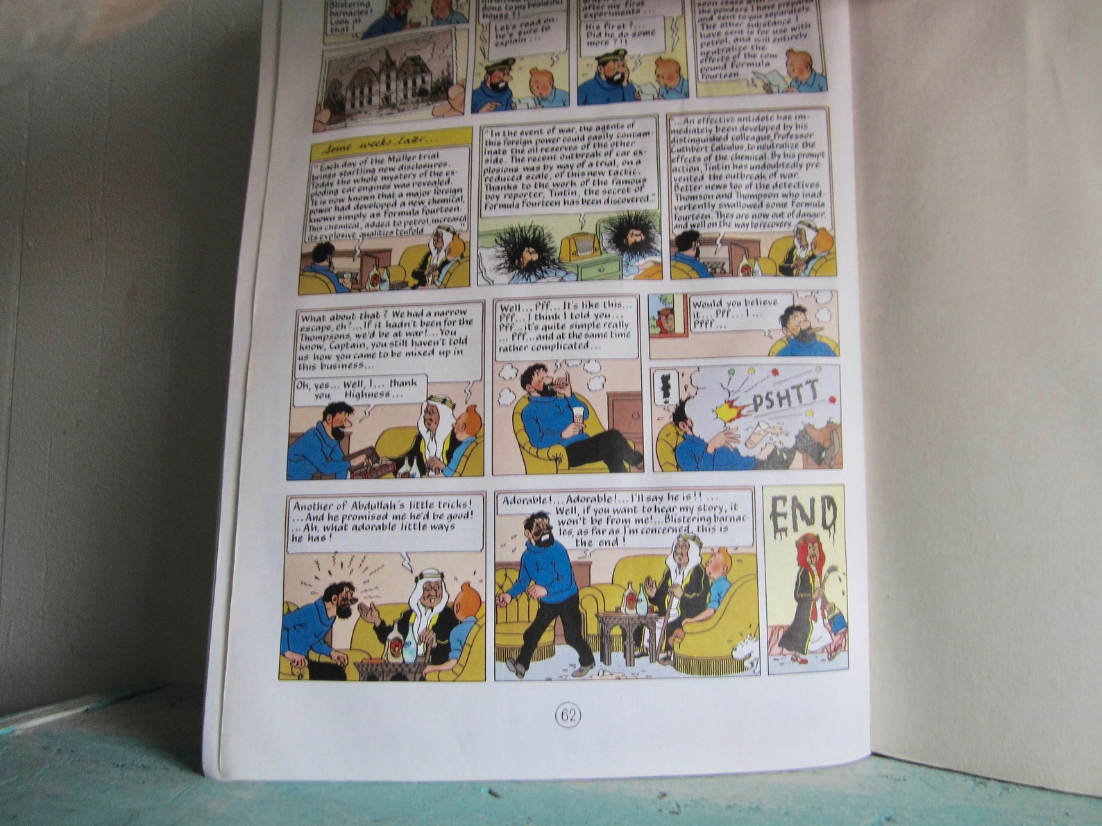 The Adventures of Tintin Land of Black Gold Book 62 Pages Soft Cover ...