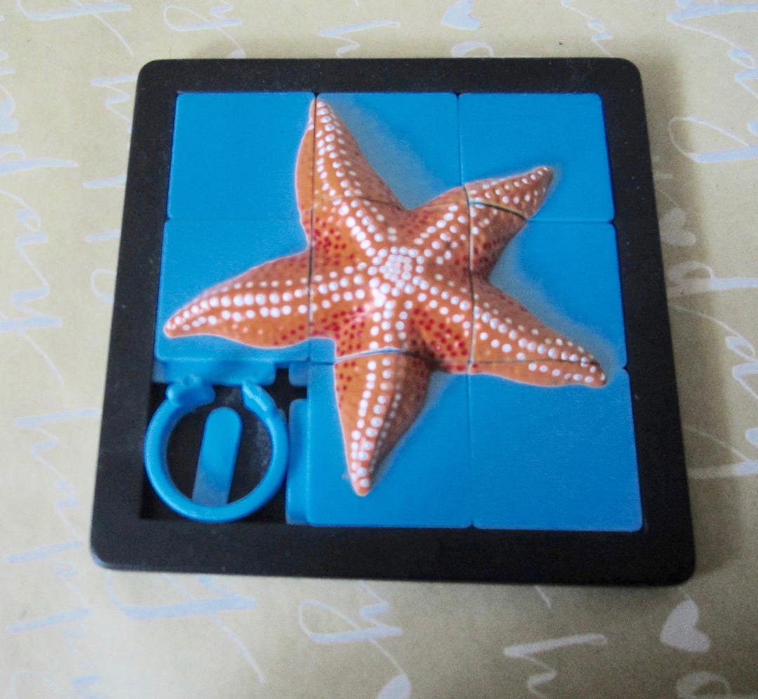 Vintage Damert 3D Puzzle Toy Sliding Block Puzzle 4" X 4" 3D Puzzle ...