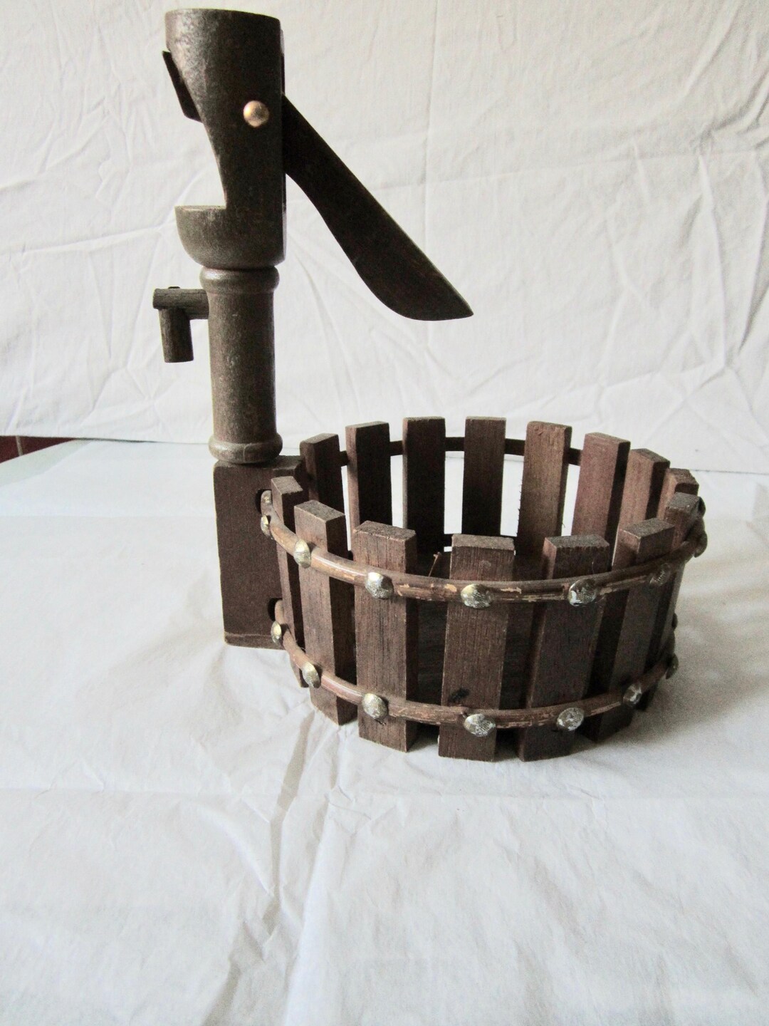 Vintage Wood Nutcracker in Shape of Hand Water Pump Vintage Wood Bowel ...