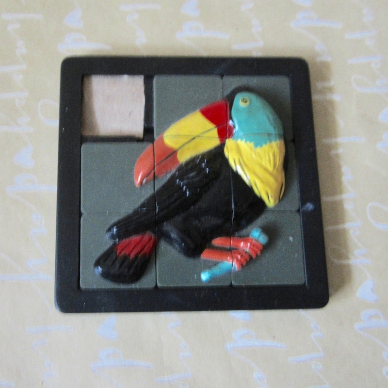 Vintage Sliding Puzzle - Etsy