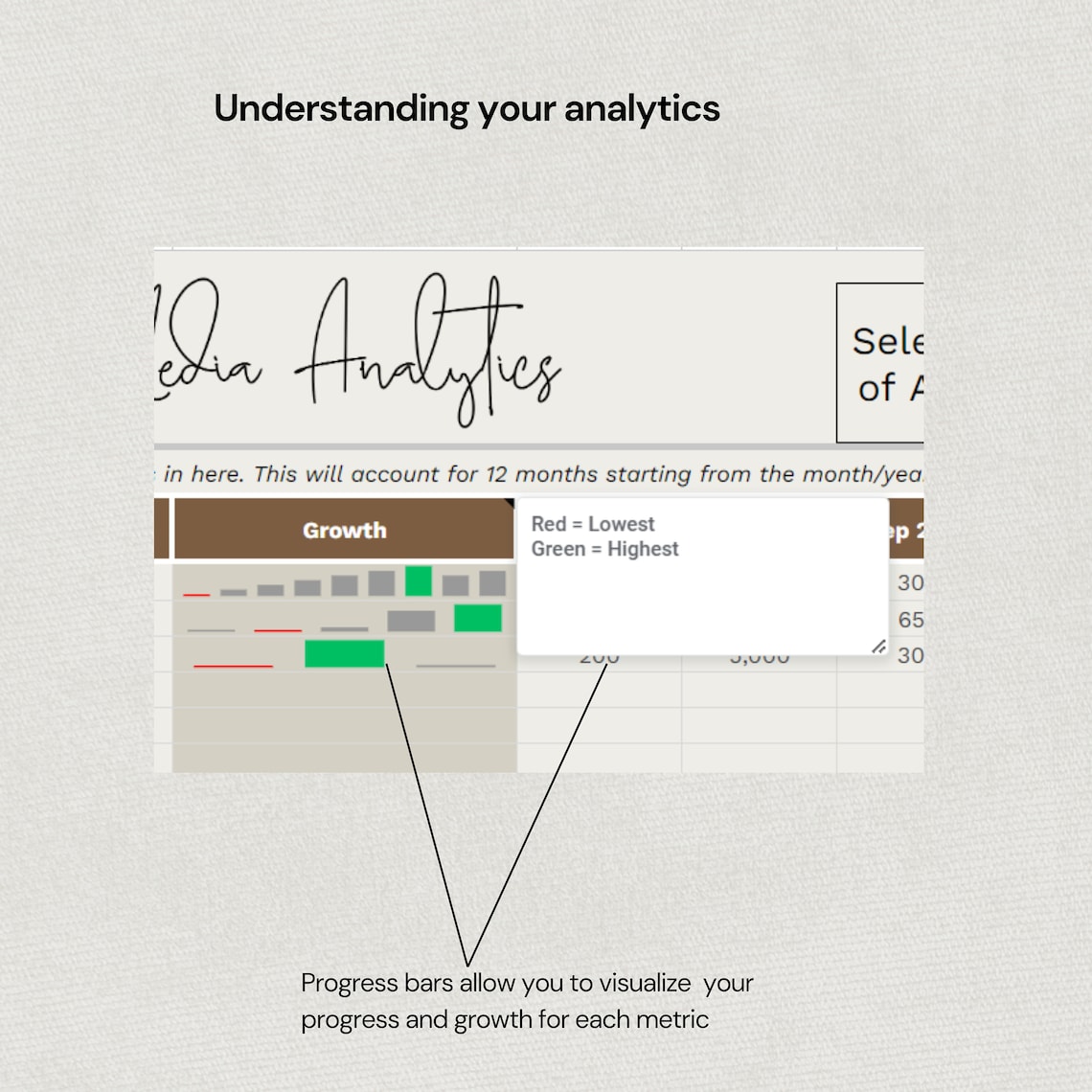 Social Media Analytics Tracker | 12 Month Post Performance Tracker | Social Media Managers ...