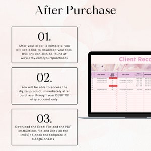 Nail Technician Record Book, Nail Salon Spreadsheet, Client Record Book ...