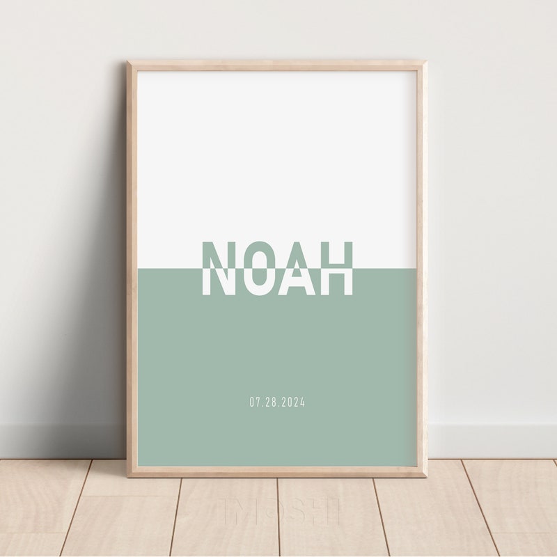Baby Name Print - Etsy