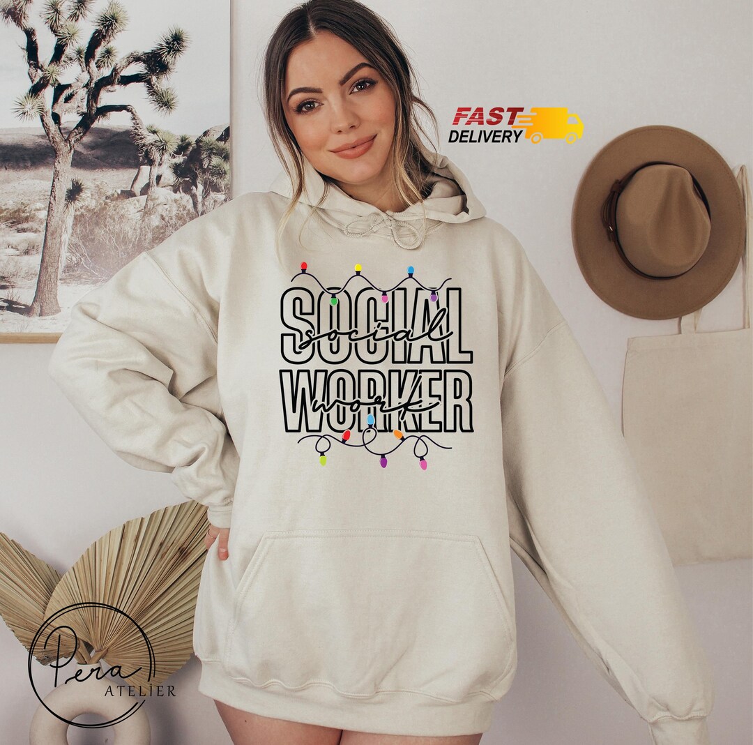 Christmas Social Worker Hoodie and Sweater: Xmas Holiday Social Work ...
