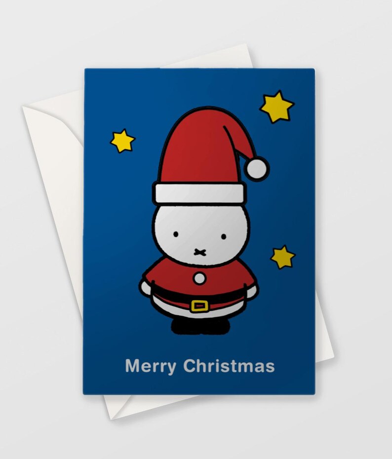 Miffy Father Christmas Greeting Card, Adorable Holiday Card for ...