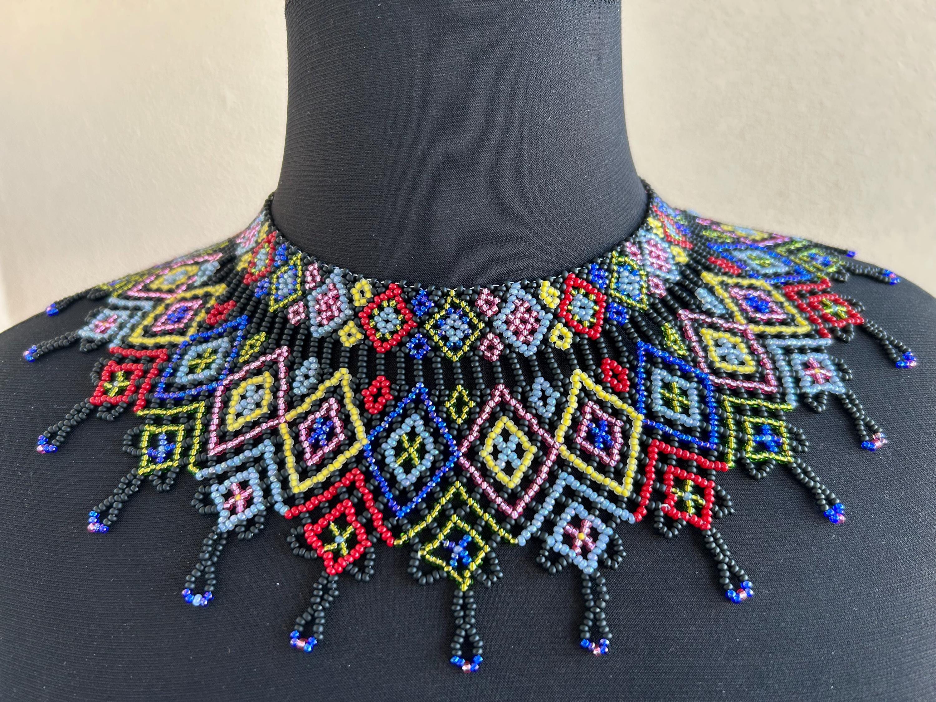 Beads Mexican Necklace - Etsy Canada Beads Mexican Necklace - Etsy Canada