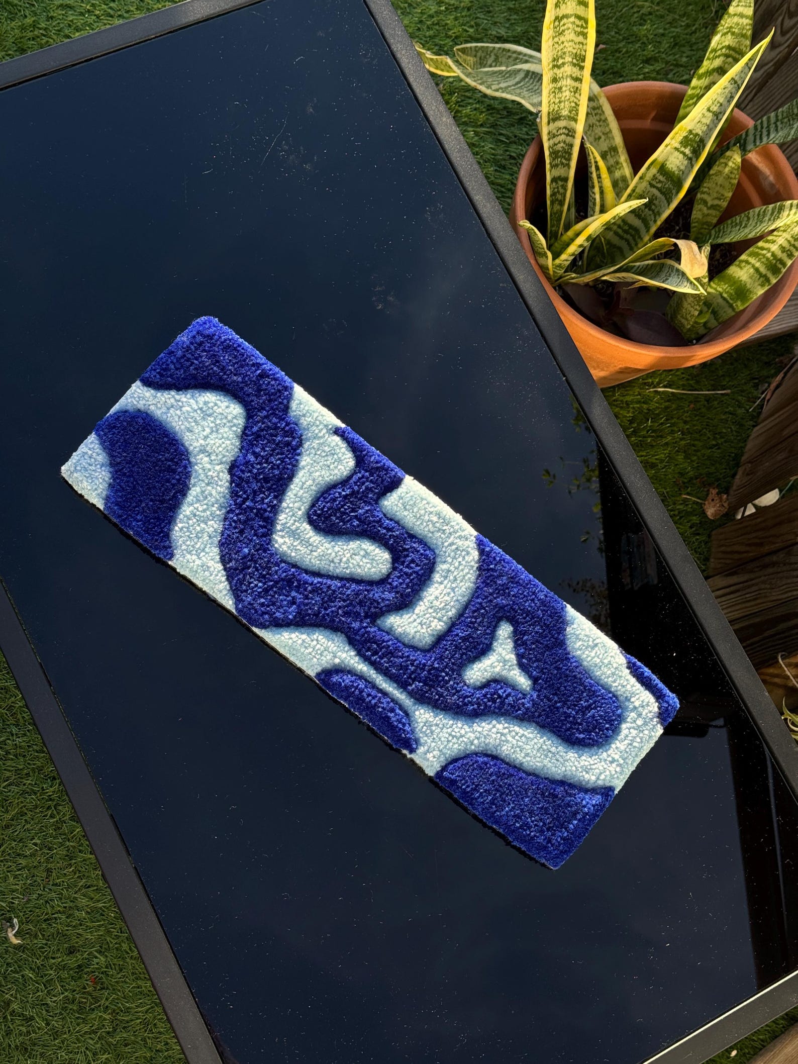 Custom Abstract Keyboard Rug Vibrant Hand-tufted Desk Mat for Home ...