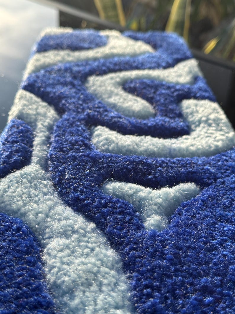 Custom Abstract Keyboard Rug Vibrant Hand-tufted Desk Mat for Home ...