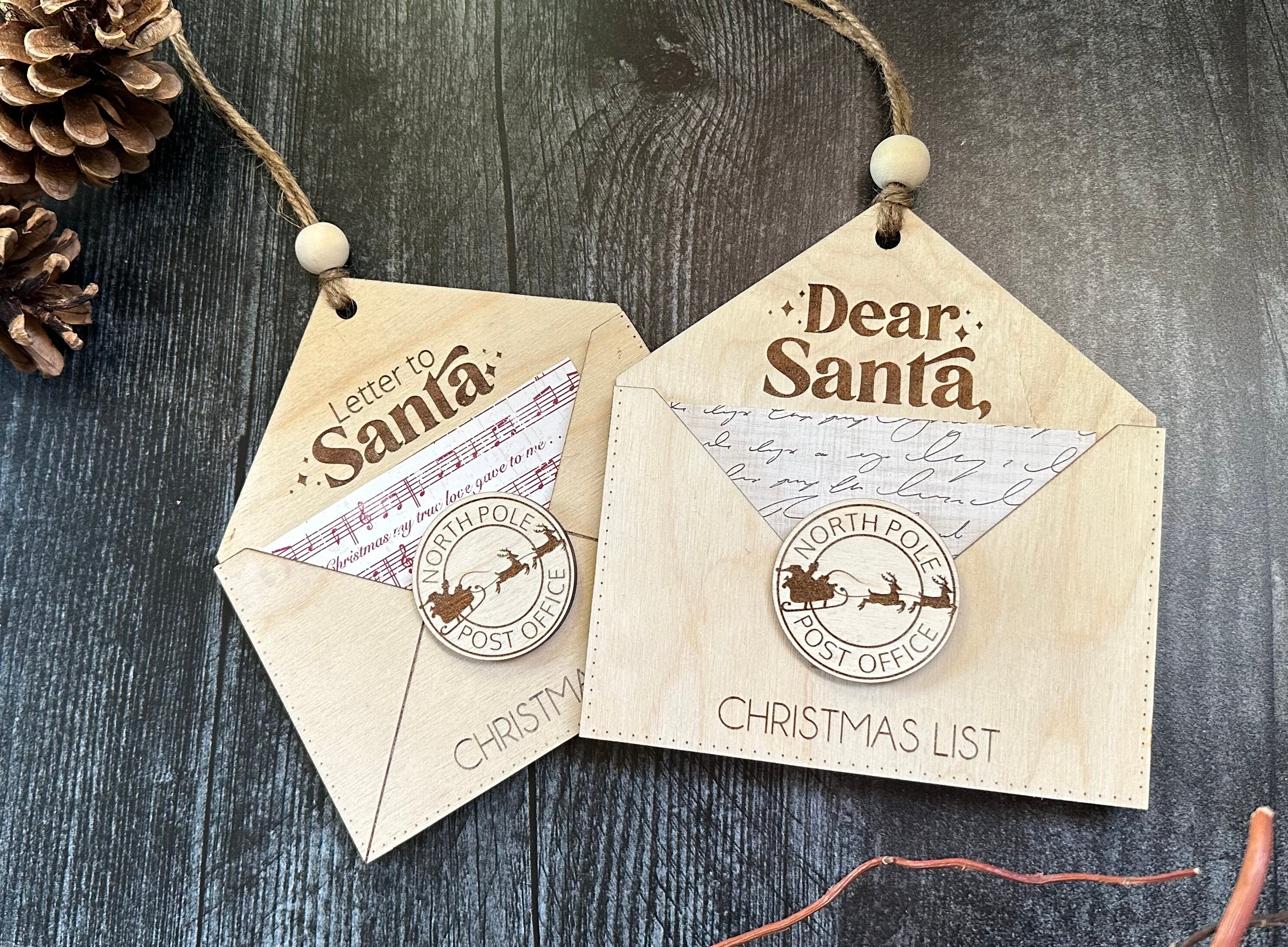 Letter to Santa Envelope Ornament - Cbandco - Etsy