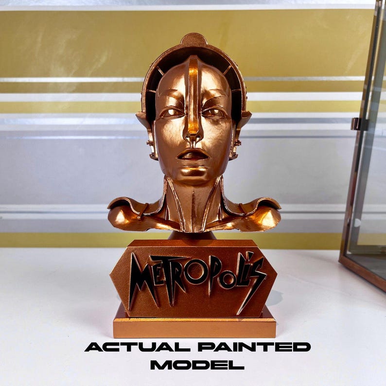 Metropolis Maria Robot Bust: 3D Print Files STL and LYS Model (digital ...
