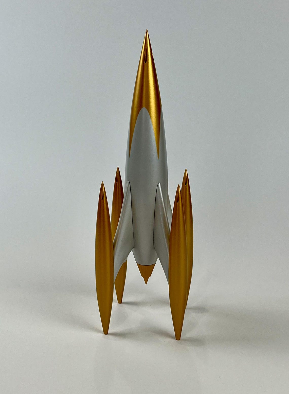 3D Printed 1950s Retrofuturistic Sci Fi Rocket Ship, Vintage Space ...