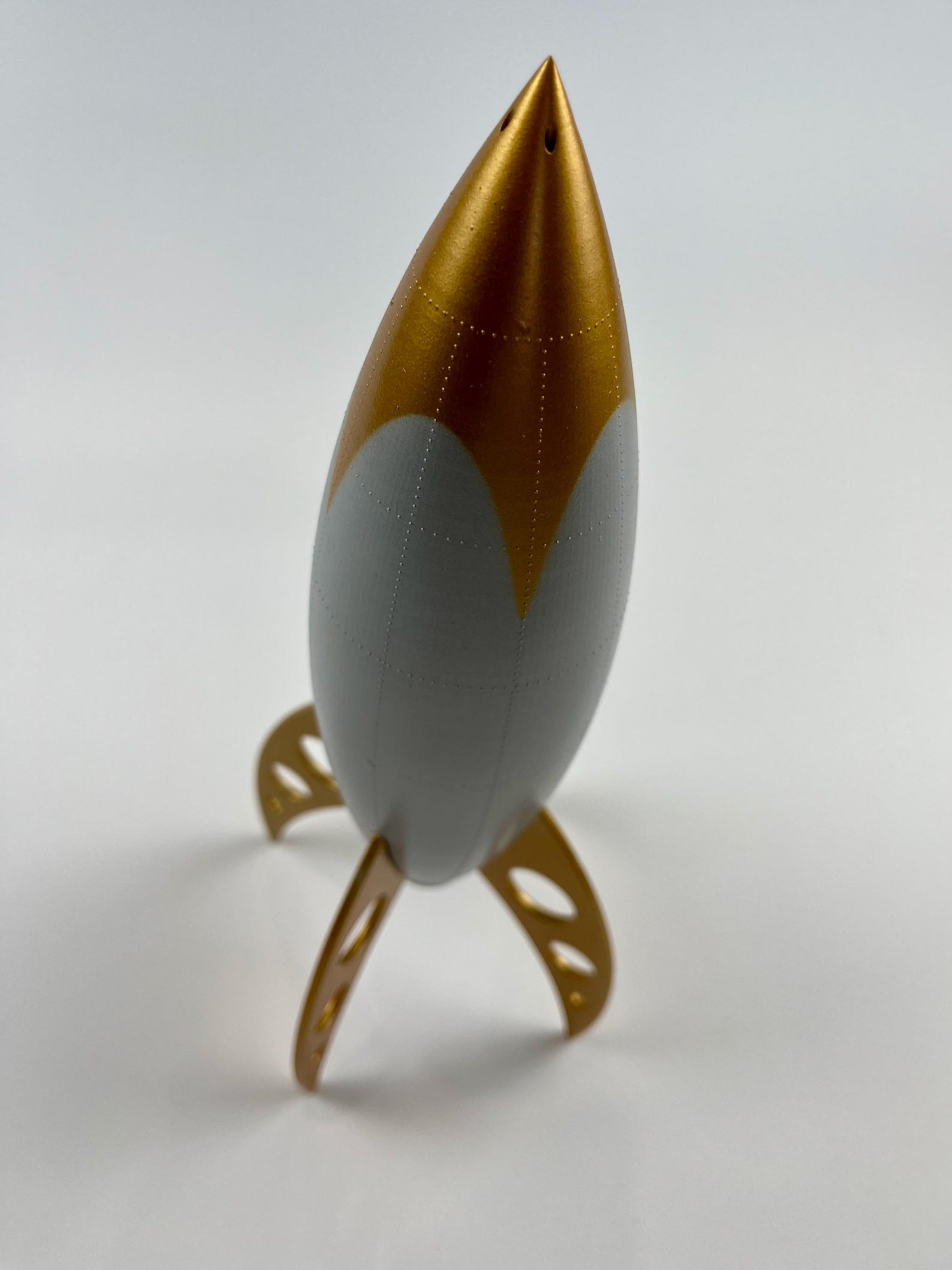 Resin 3D Printed 1950s Retro Sci-fi Rocket - Vintage Futuristic Space ...