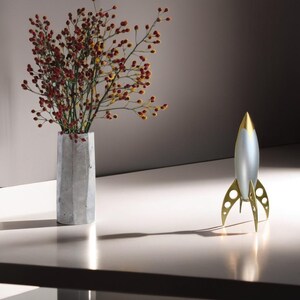Resin 3D Printed 1950s Retro Sci-fi Rocket - Vintage Futuristic Space ...
