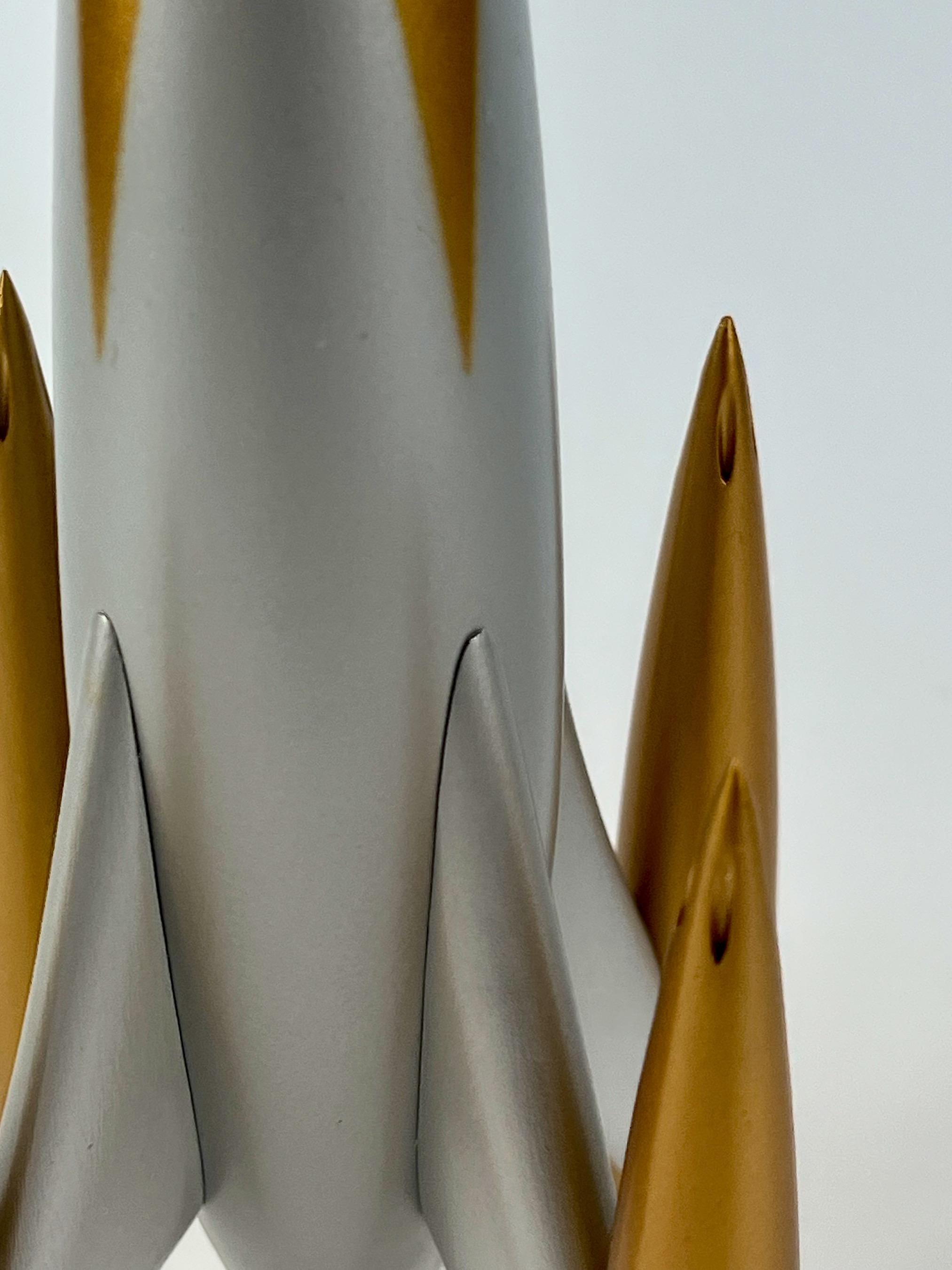 3D Printed 1950s Retrofuturistic Sci Fi Rocket Ship, Vintage Space ...