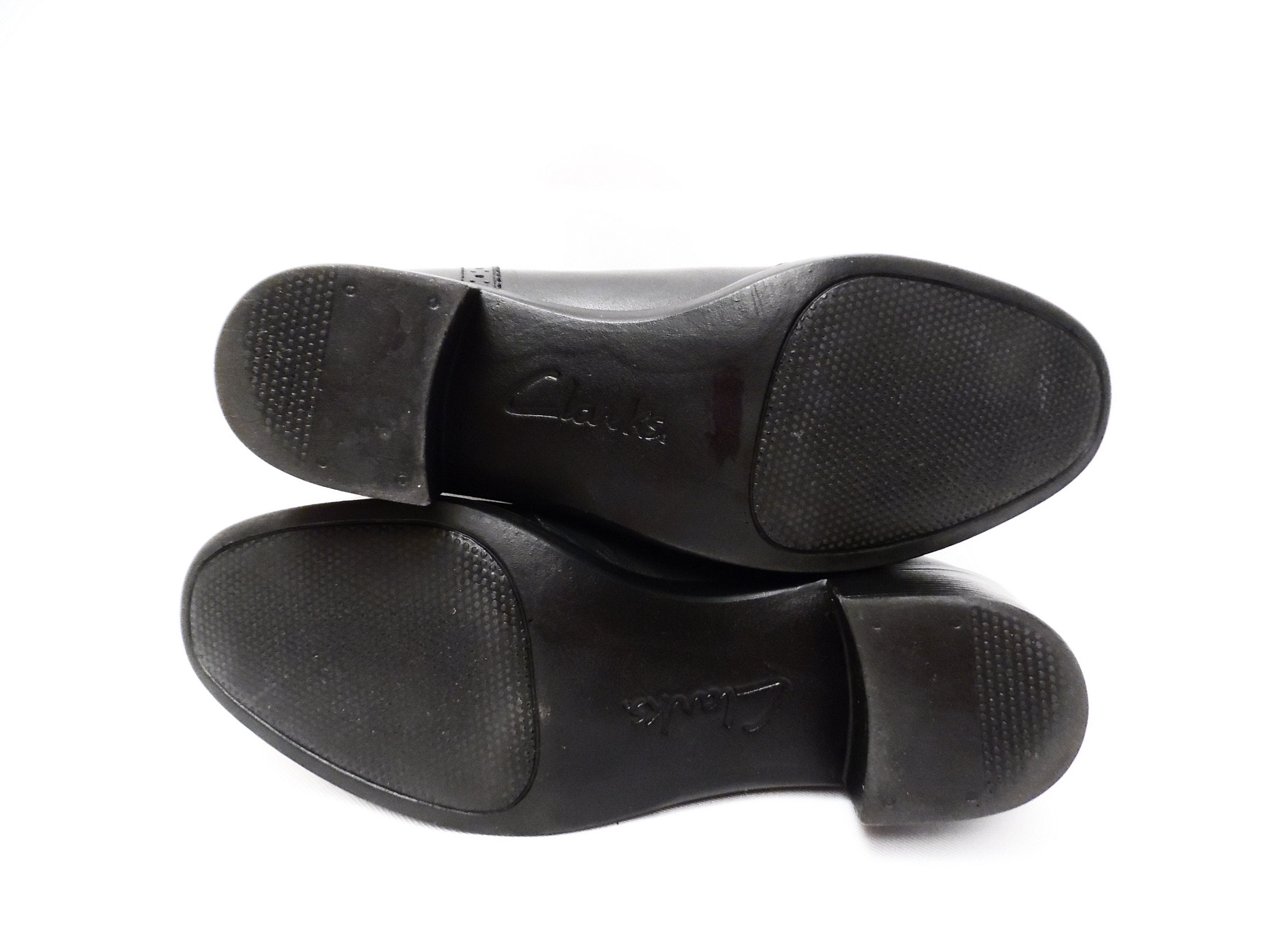 Bottes de cheville en cuir noir des années 90 / Bottes Clarks vintage ...