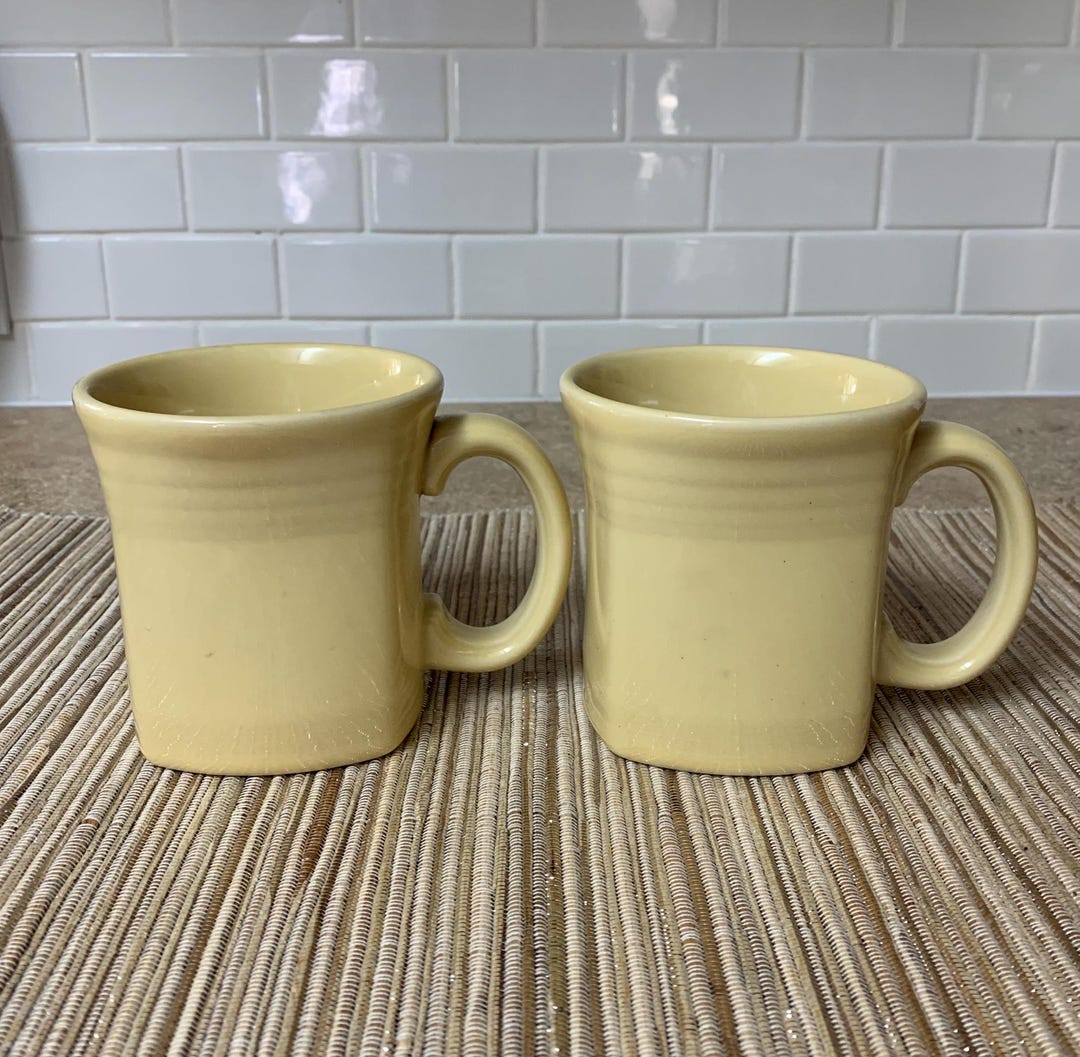 Set of 2 Fiestaware Ivory Tapered Mugs - Etsy