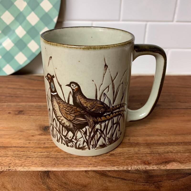Vintage Pheasant Cup Mug - Etsy