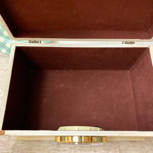 Hand Painted Wood Jewelry Box With Clock Vintage - Etsy