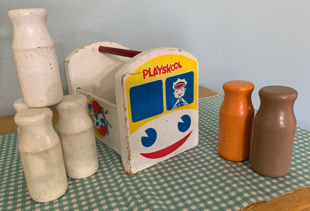 Vintage Playskool Milk Crate-complete Set! Vintage - Etsy