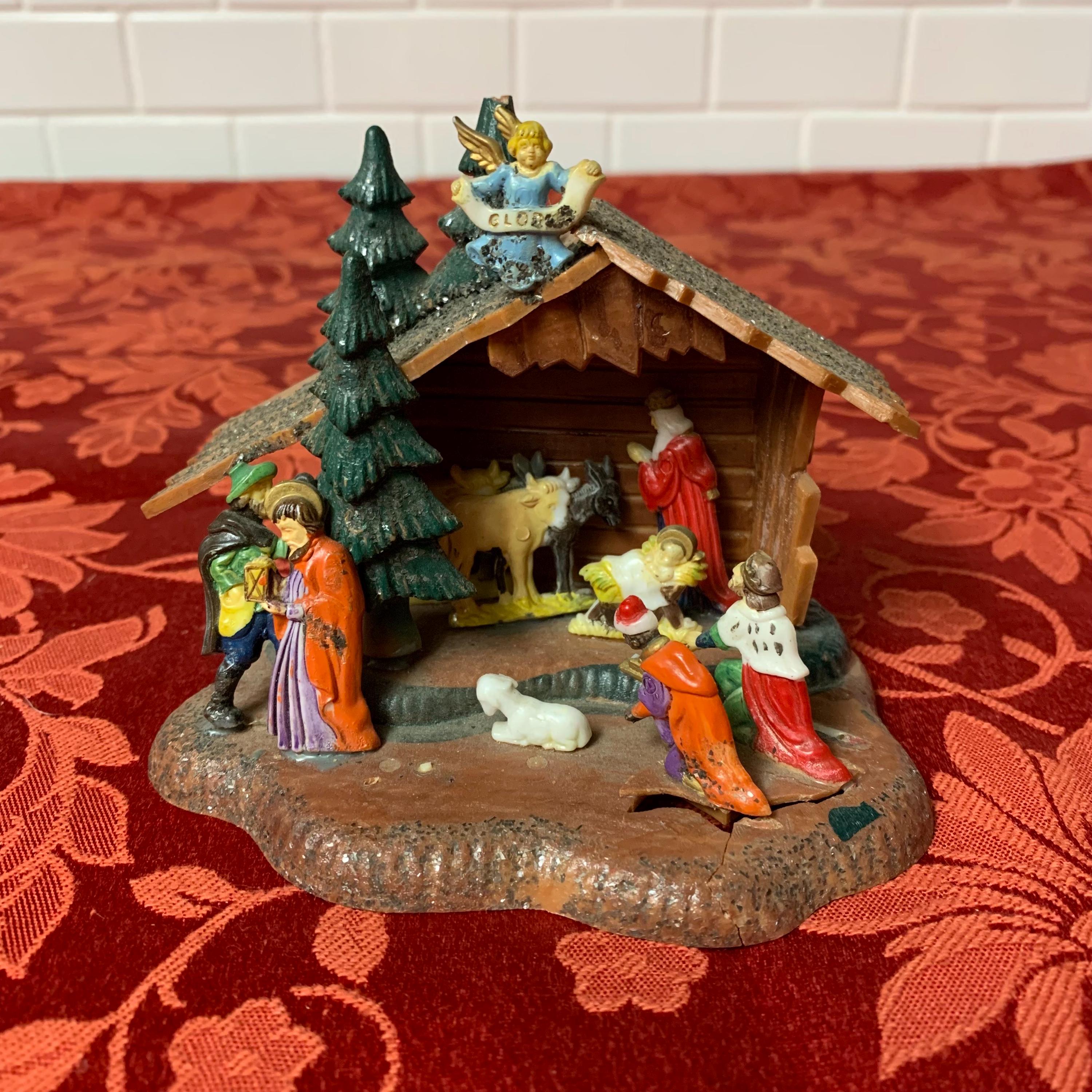 Vintage Shiny-brite Mini Nativity Set not in Great Shape - Etsy