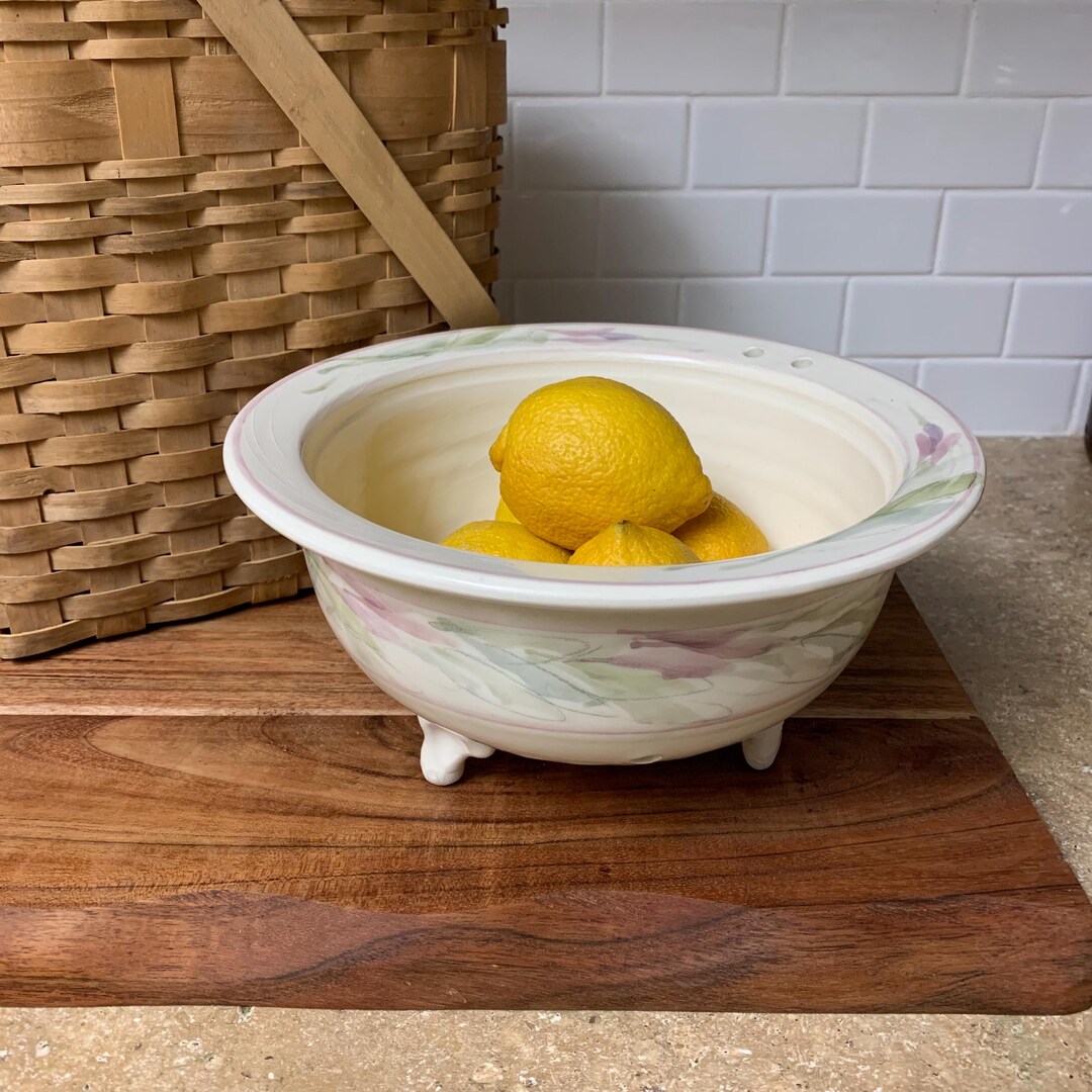 Vintage Studio Pottery Colander - Etsy