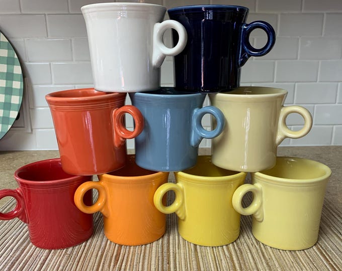 Fiestaware Fiesta Ware Coffee Tea Cups Mugs (set of 7) - Etsy
