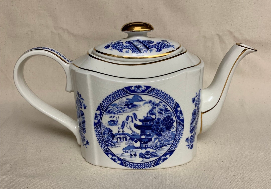 Arthur Wood Hadden Chinoiserie Teapot Vintage - Etsy
