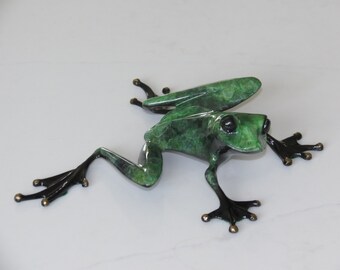Tim Cotterill Frogman Bronze “hug” Frog Sculpture Signed #518/5000 - Etsy