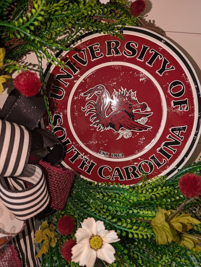 Usc-gamecocks GAME Day Wreath - Etsy