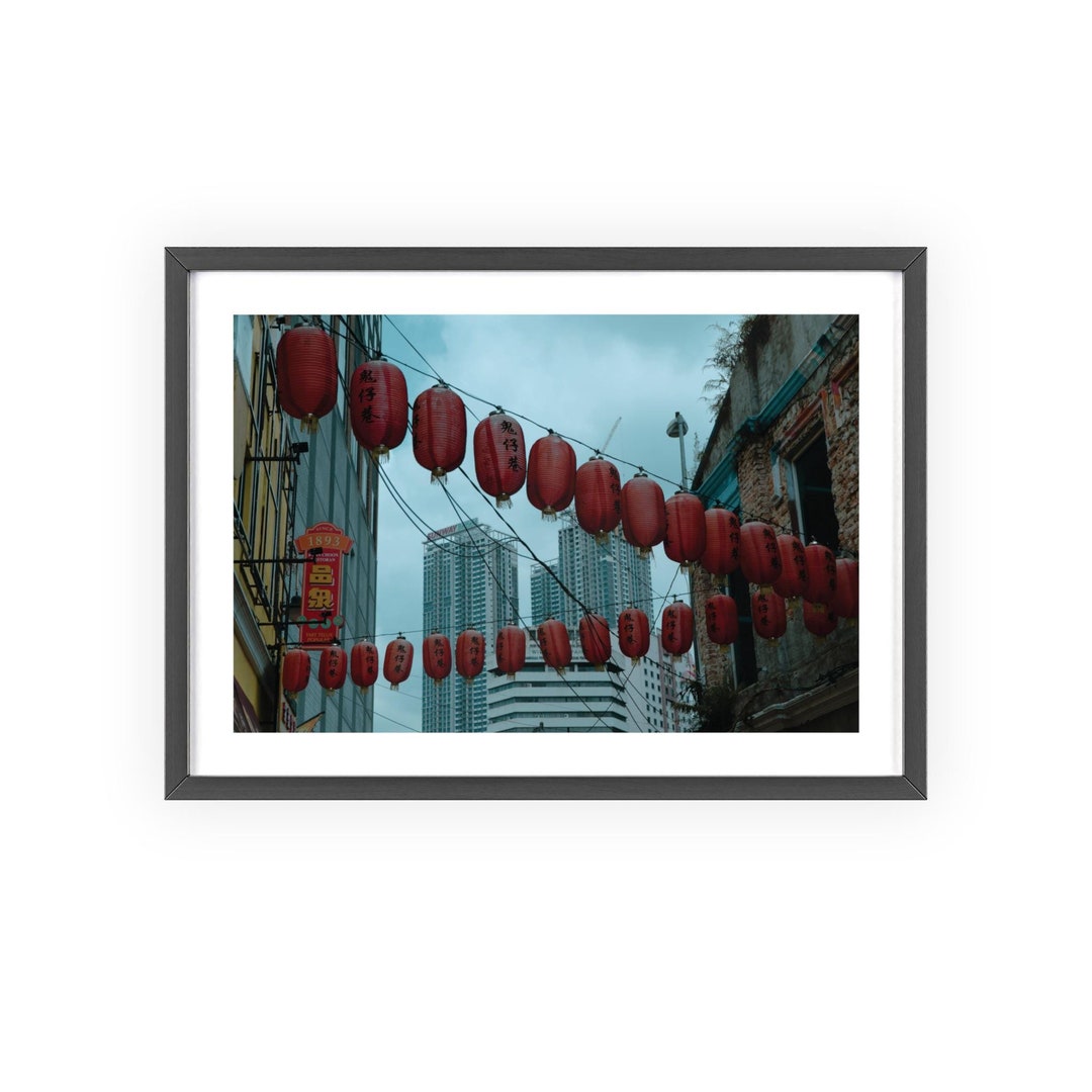 Poster Kuala Lumpur Chinatown, KL City View Landscape, Architecture ...