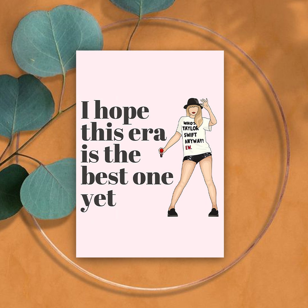 Era Best One yet Card, Music Superstar Birthday Card, Folklore Postcard ...