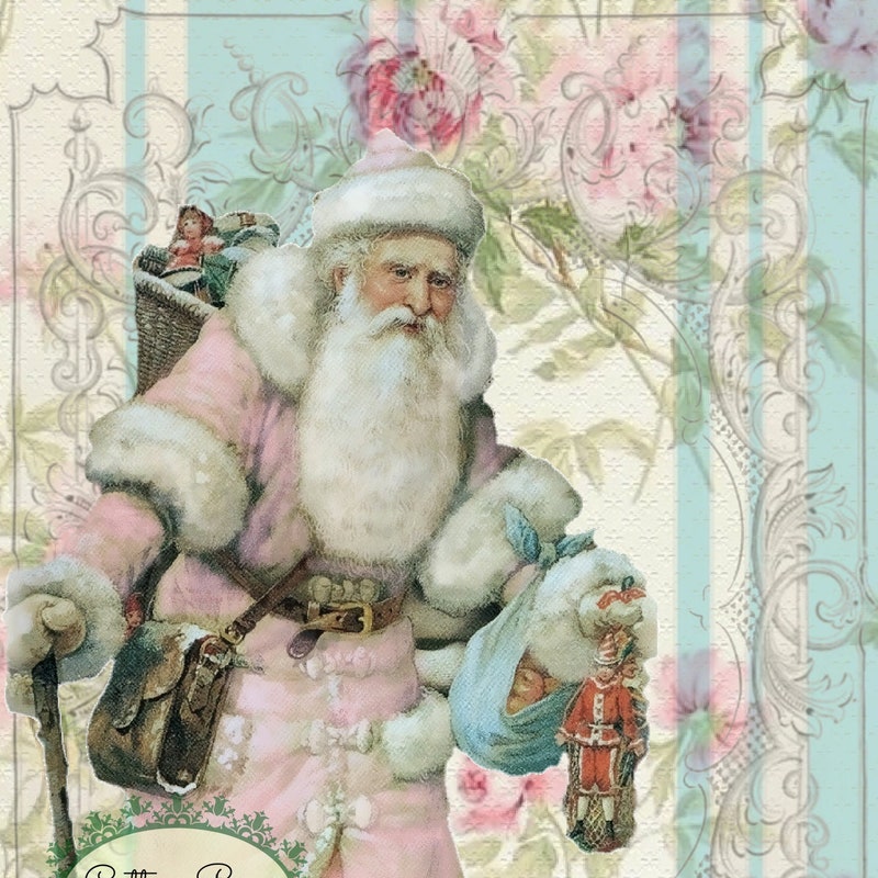 Pink Santa - Etsy