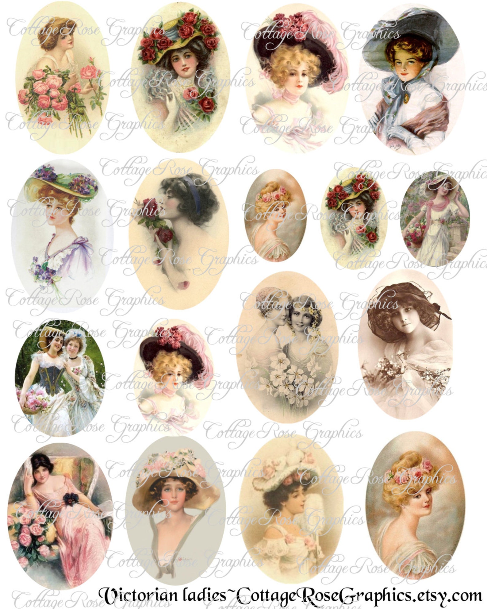 Large Digital Download Multiple Image Collage Vintage | Etsy