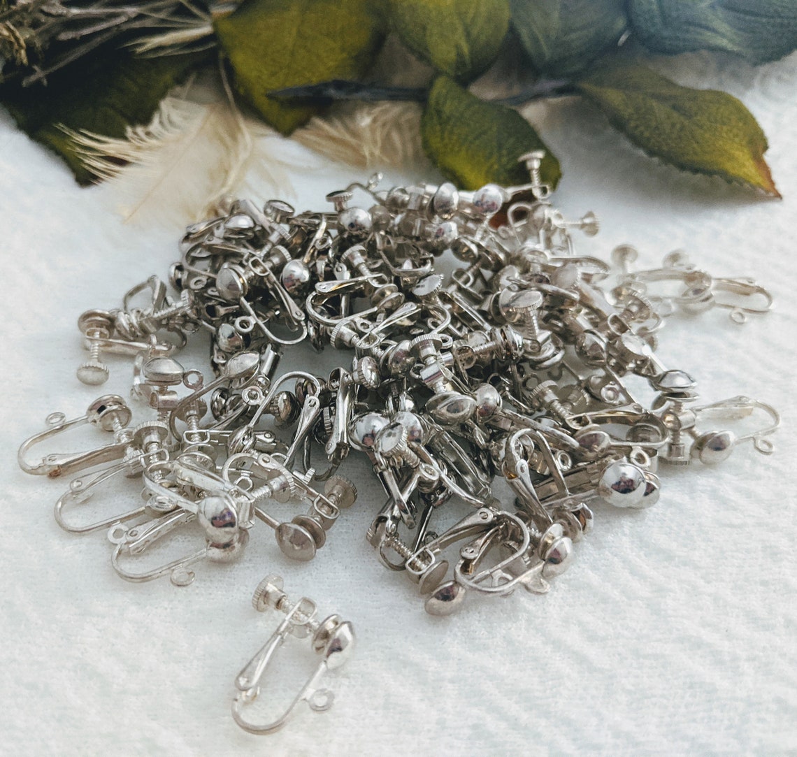 Sterling Silver Hinged Screw Back Earring Findings S007 - Etsy