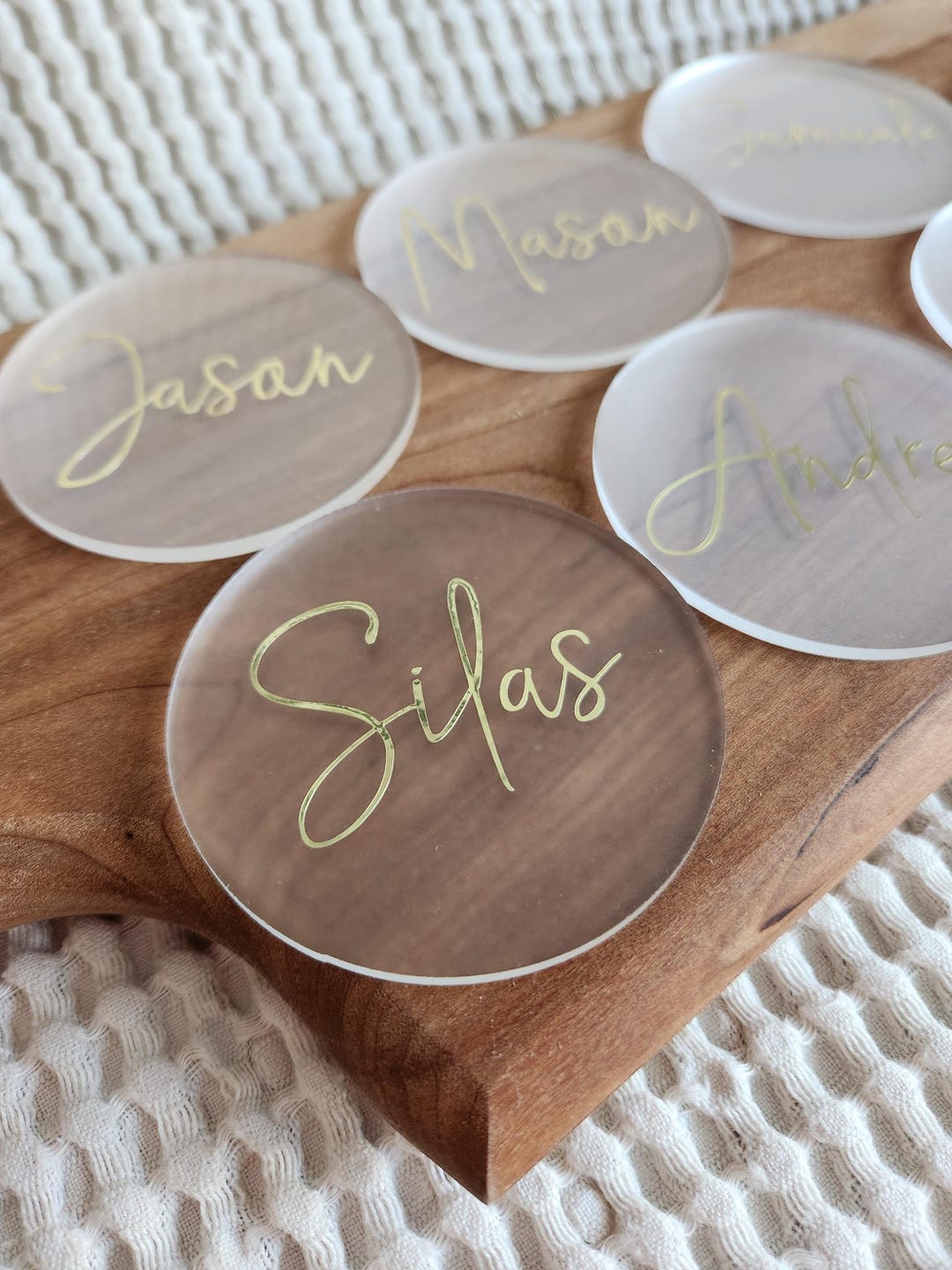 Guest Placecard Discs | Personalized Placecards | Gifts for Guests ...