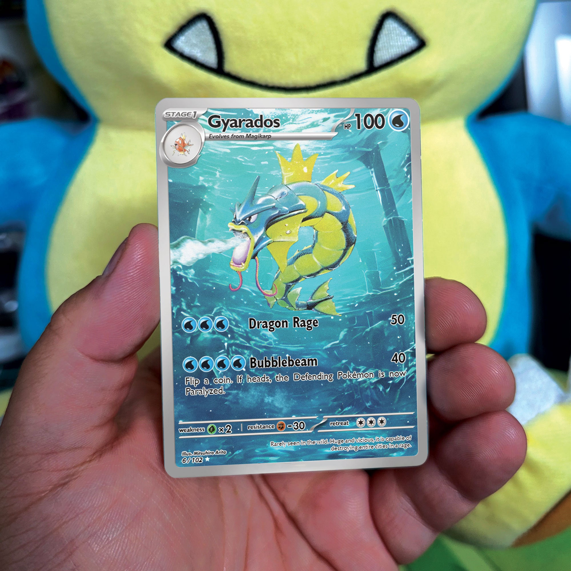 130 Gyarados Full Art Base Set - Etsy