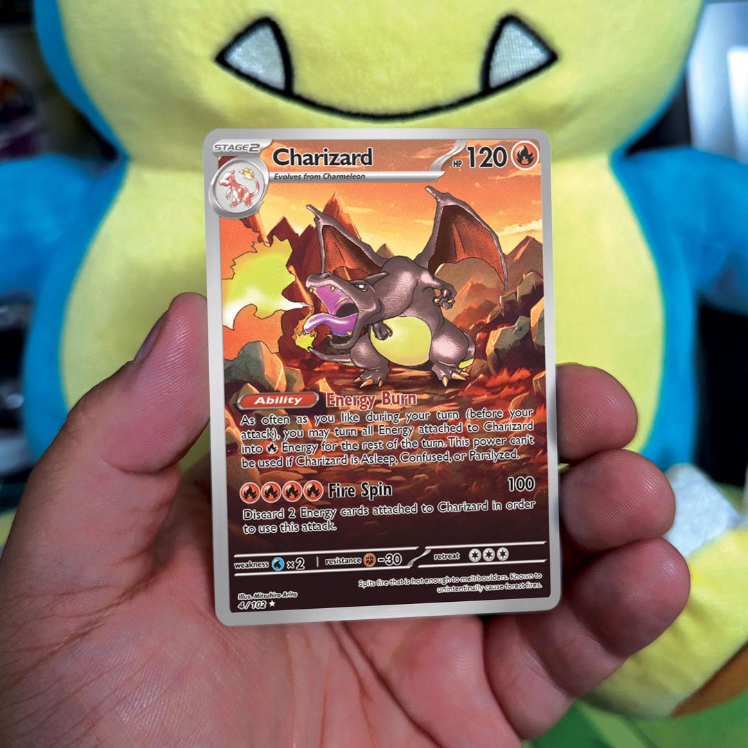 006 Shiny Charizard Full Art Base Set - Etsy
