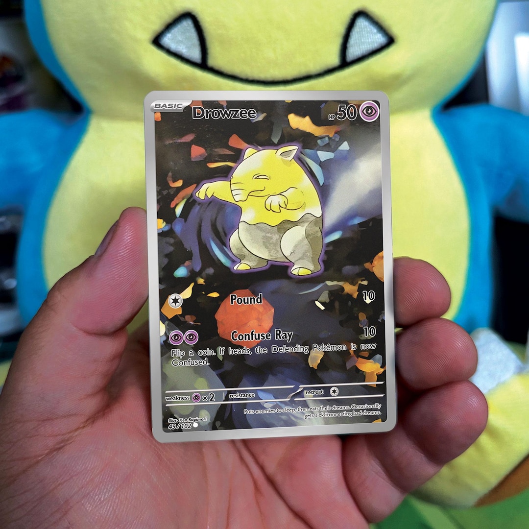 096 Drowzee Full Art Base Set - Etsy