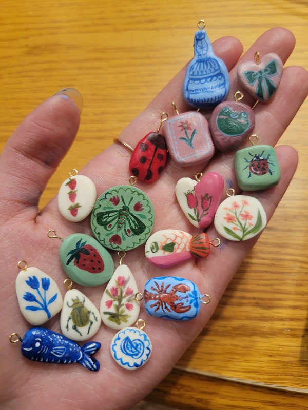 Handmade Clay-charm Necklaces - Etsy Canada