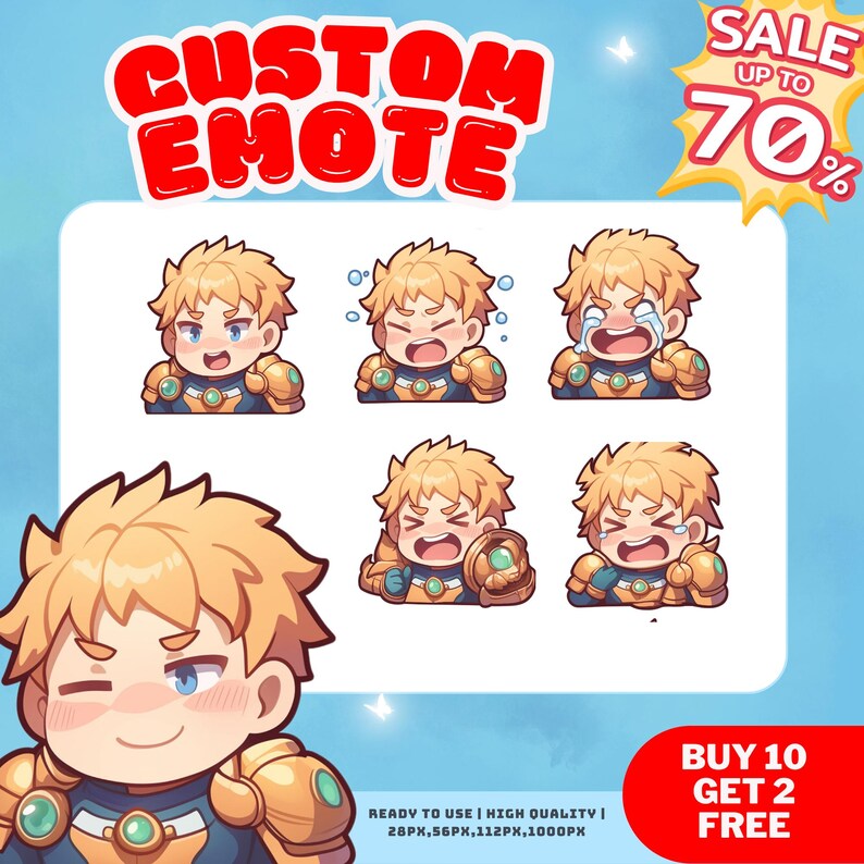 Twitch Emote Custom Emote Kick Emote Vtuber Emote Chibi Emote Discord ...