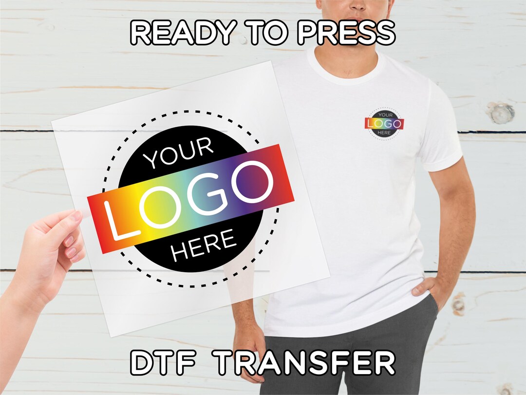 Custom Logo Ready to Press DTF, Custom Logo DTF, Logo/brand Dtf, Heat Press DTF, Direct to Film ...