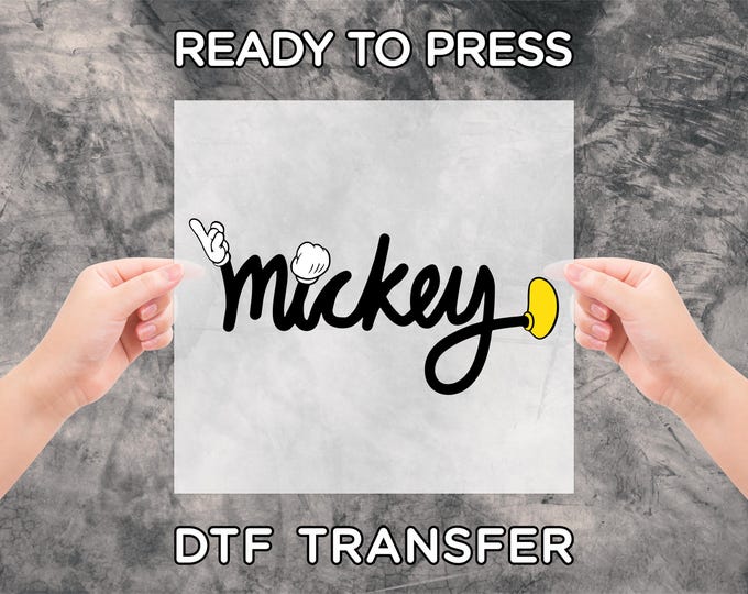 Mickey Mouse Characters Ready to Press, Mickey Mouse DTF Transfers ...