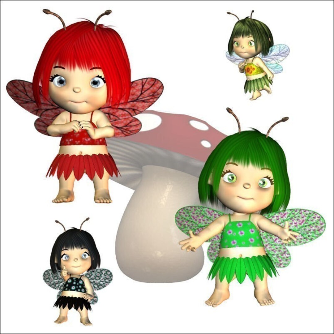 Deluxe Fairy Graphics Clip Art Collection royalty Free More Than 135 ...